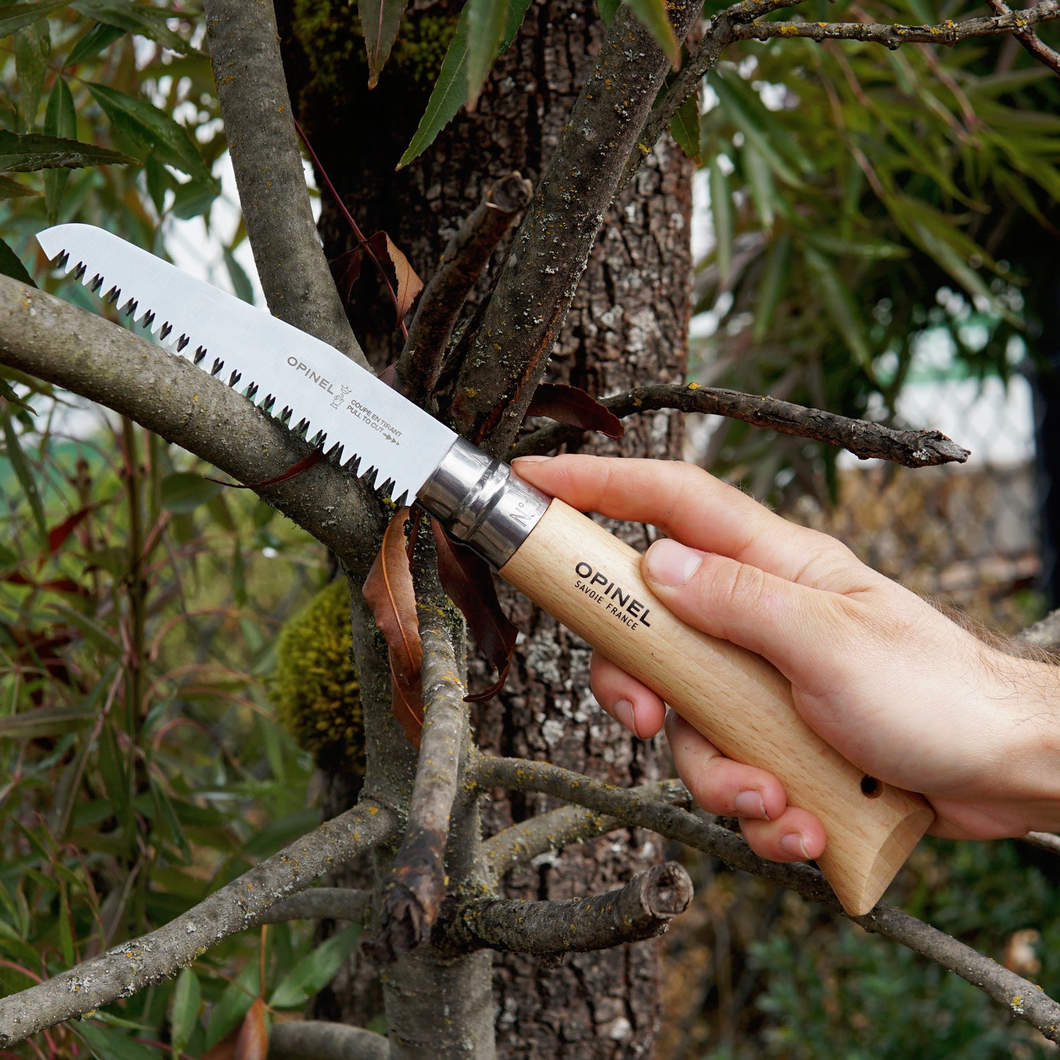 Opinel Hand Saw No. 12 | Carbon Steel | Cut twigs & branches up to 3 in ...